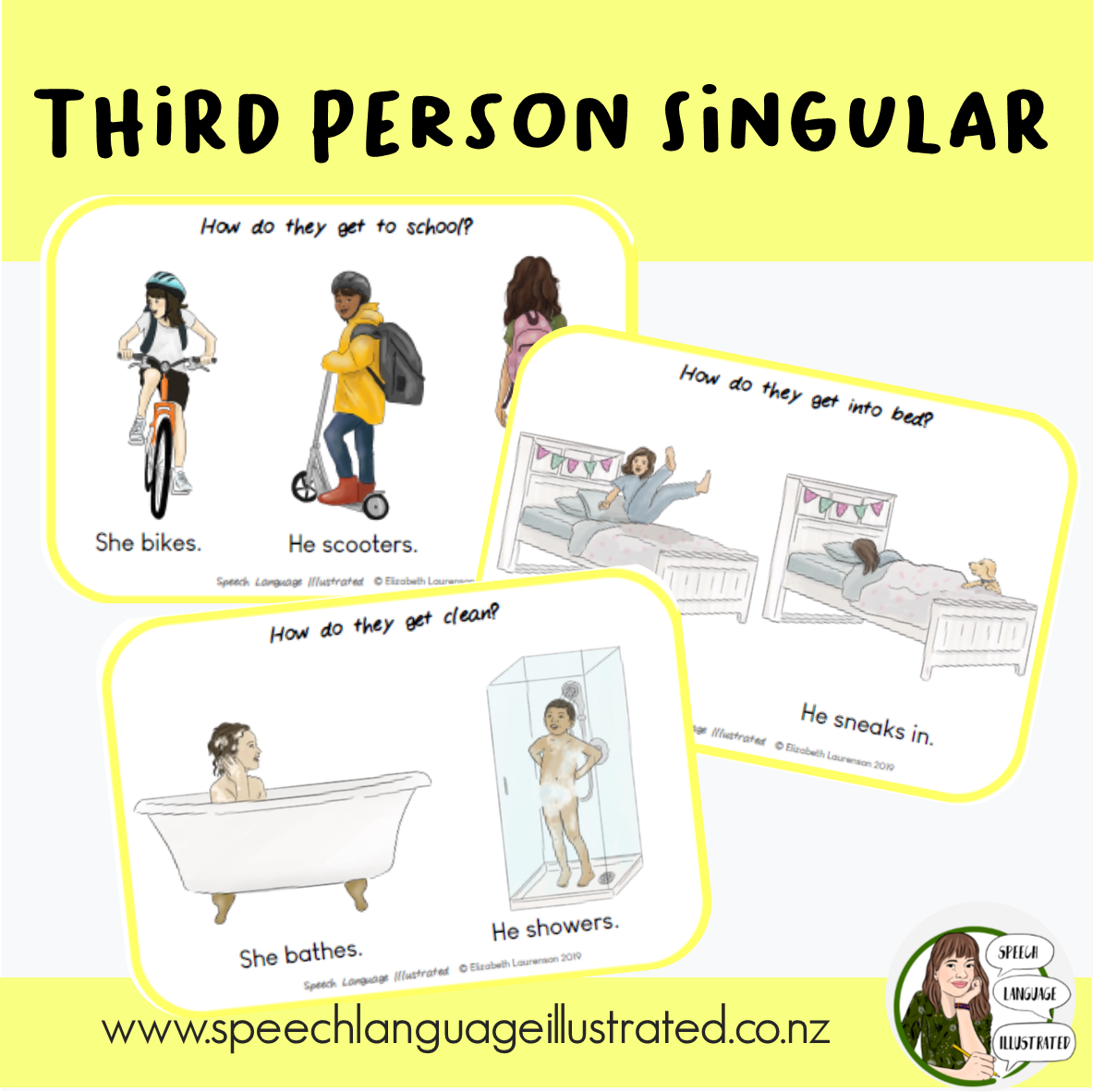 Third Person Singular Speech Language Illustrated