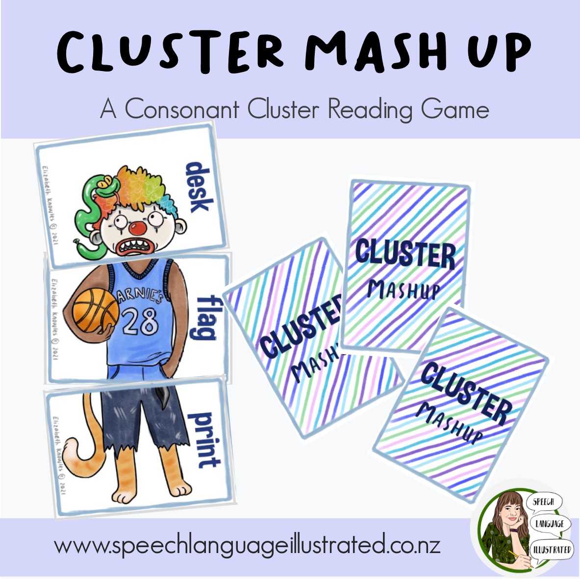Cluster Mash Up Card Game - Speech Language Illustrated
